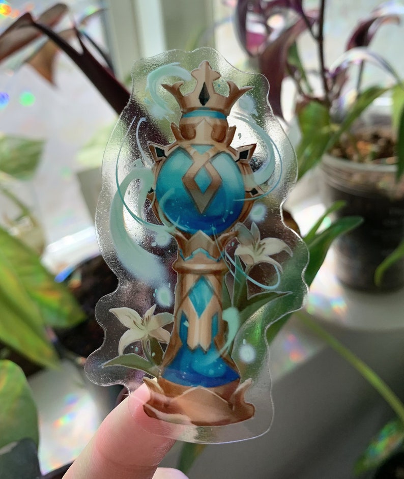 Genshin Impact Anemo Geo Electro Gnosis Sticker - Etsy