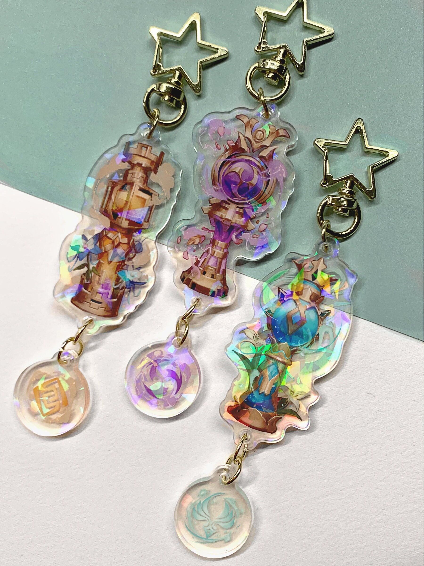 Genshin Impact Anemo Geo Electro Gnosis B Graded Series - Etsy