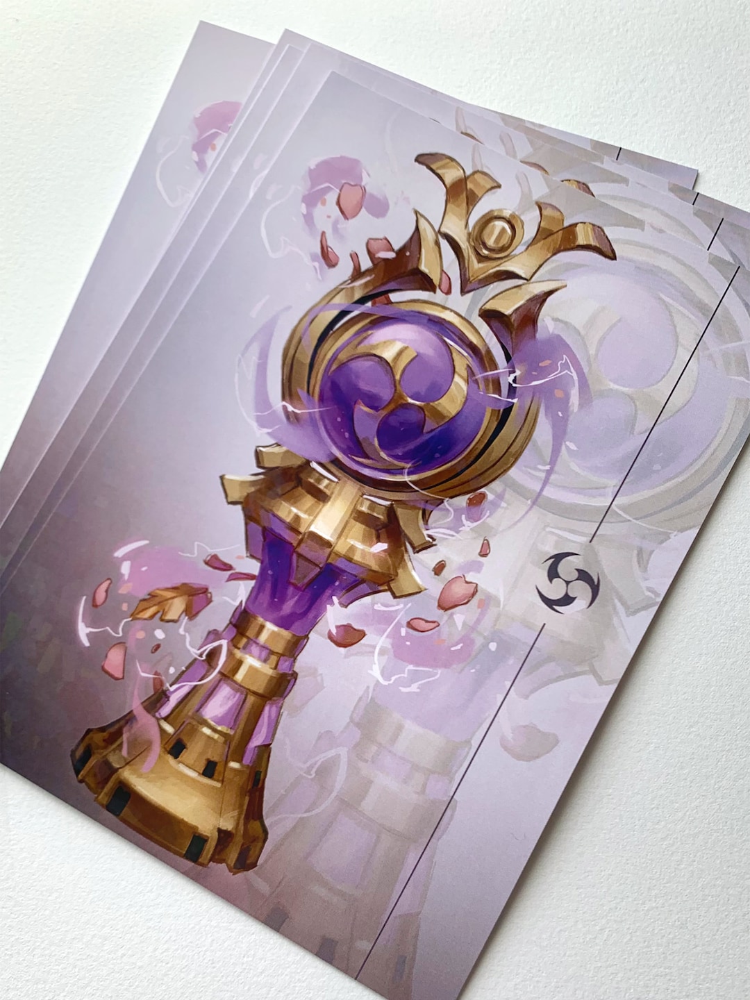 Genshin Impact Anemo, Geo, Electro Gnosis Holographic Prints - Etsy