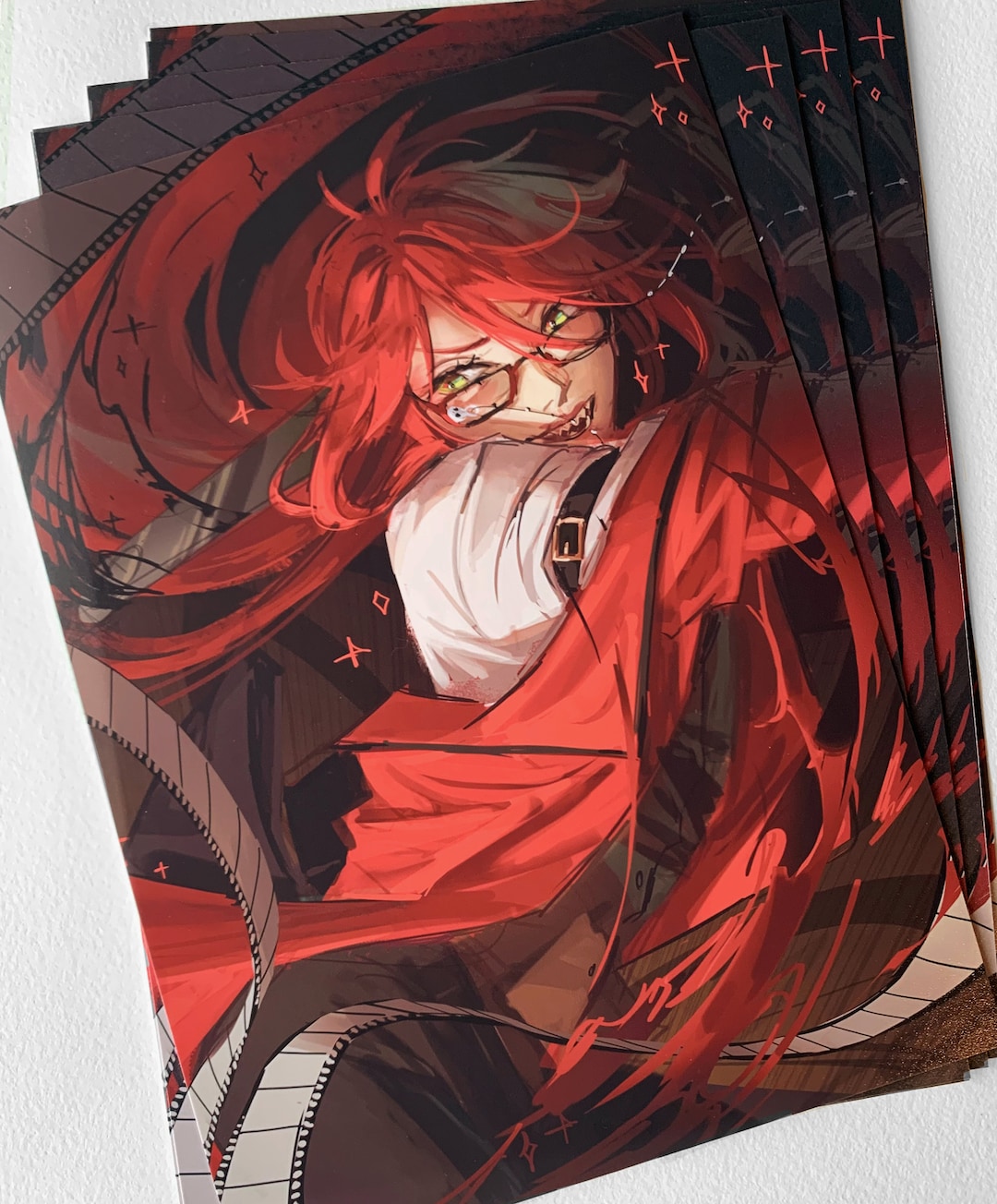 Black Butler - Grell Sutcliff Mini Print - Etsy