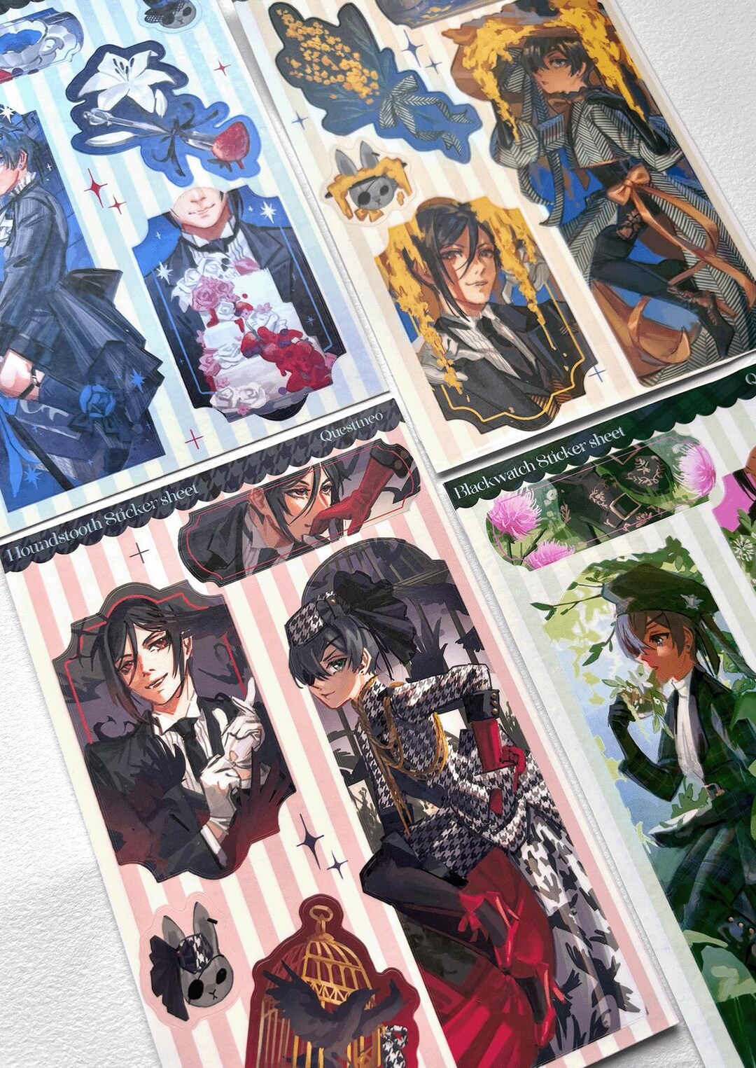 Black Butler Artbook Cover Inspired Sticker Sheets - Etsy