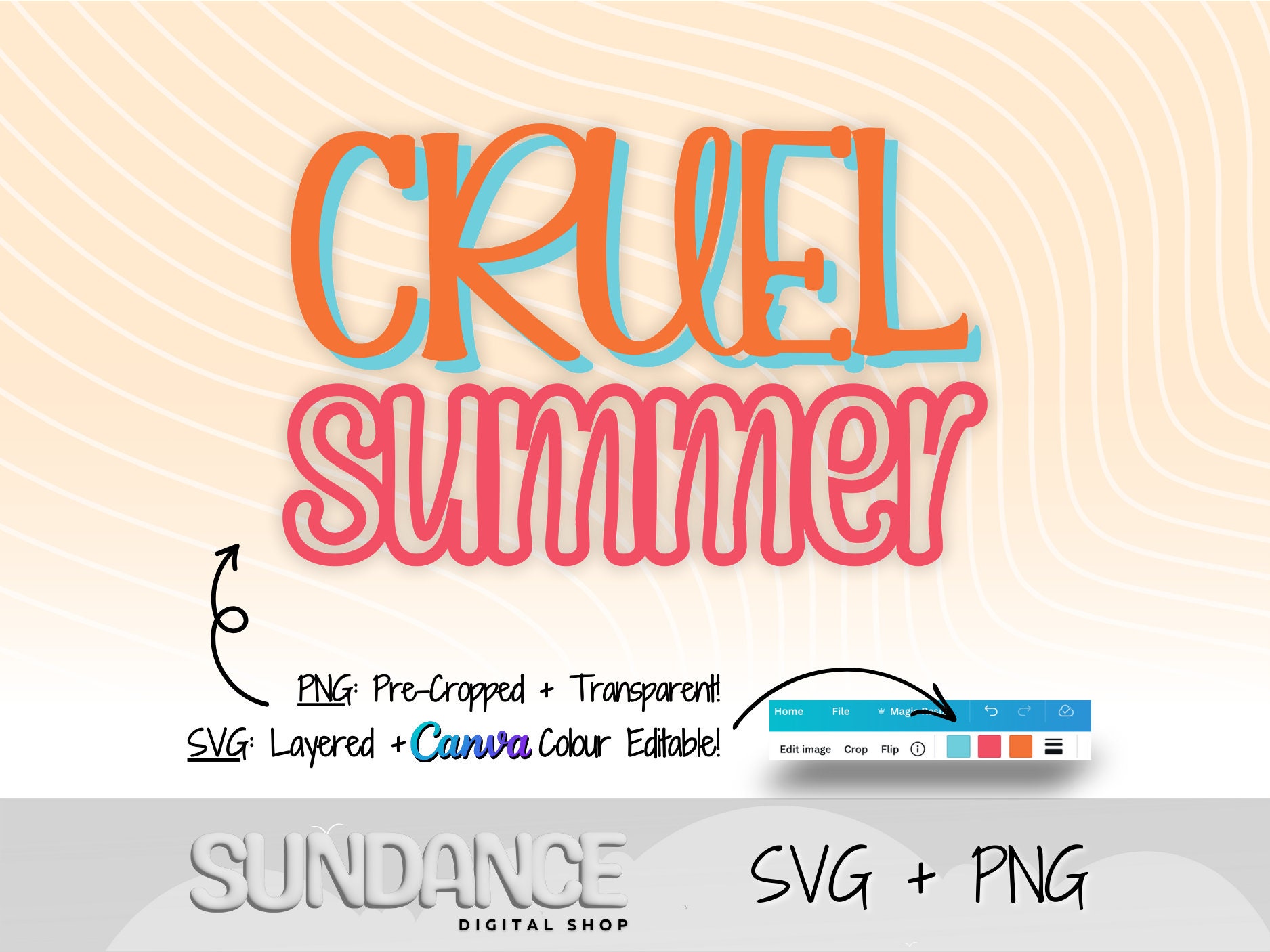 Cruel Summer SVG PNG Clipart Sublimation Design T Shirt Gifts Layered ...