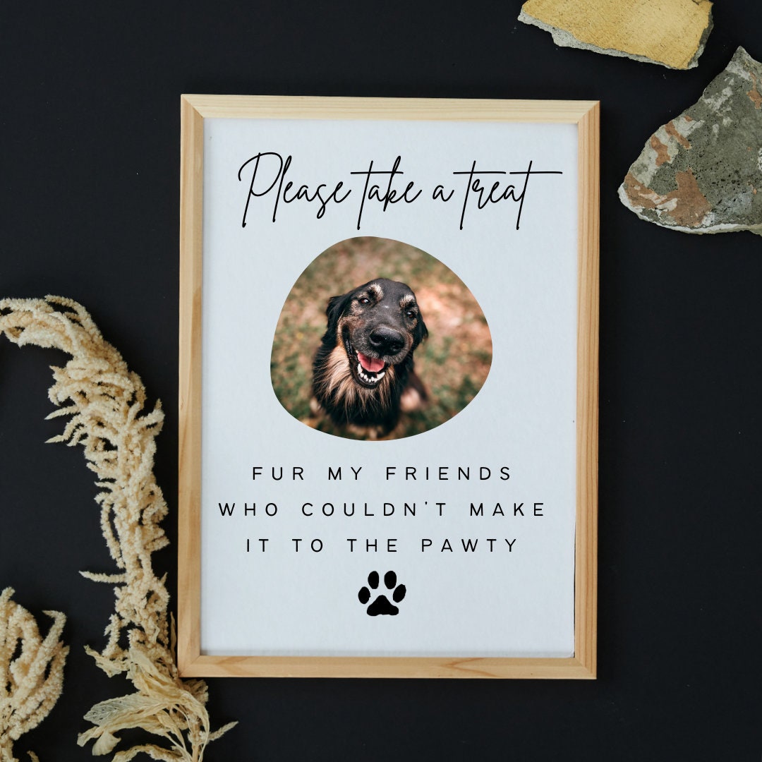 Pawty Treats Printable | Event Sign | Favors Sign | Editable Template ...