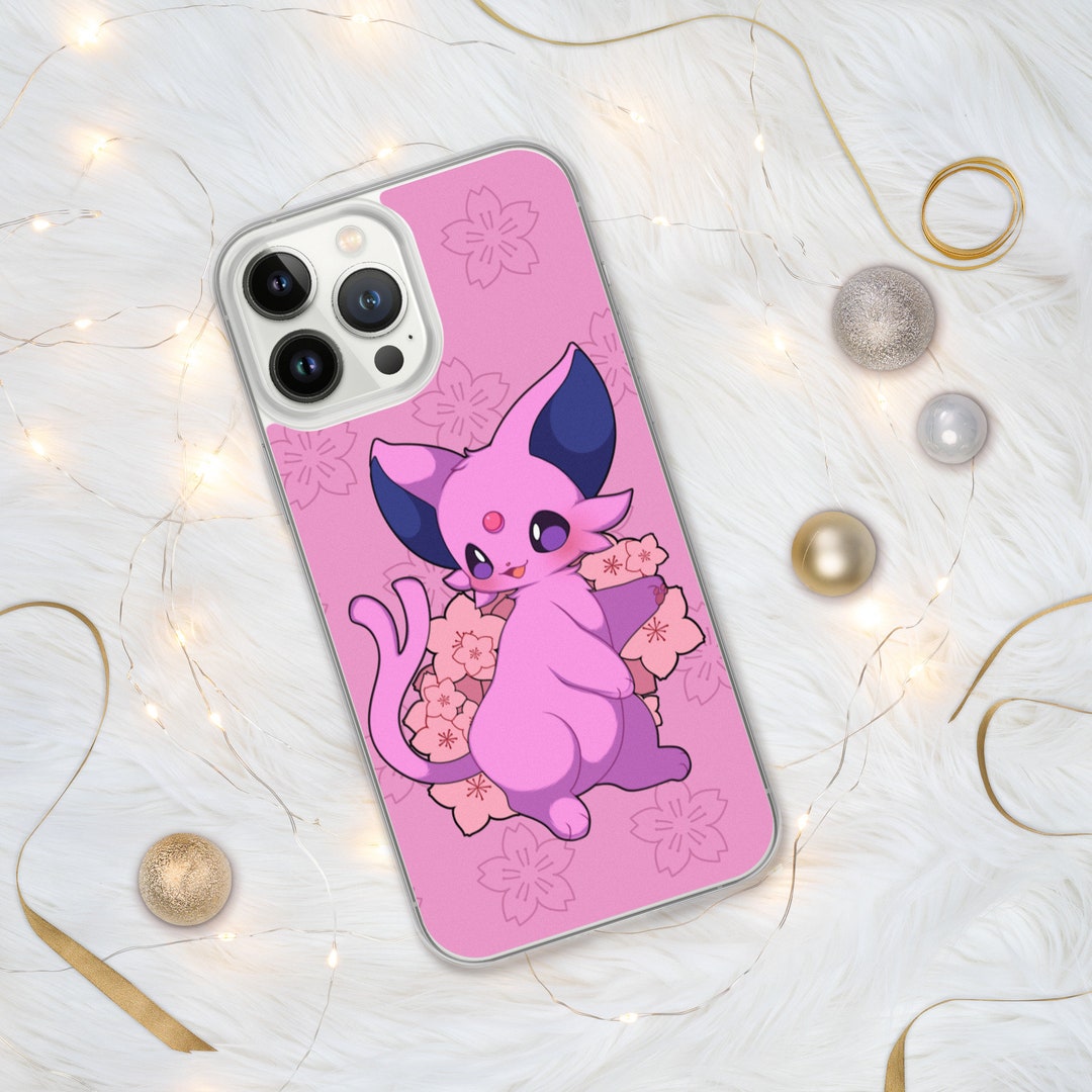 Espeon iPhone Compatible Pokemon Case Eeveelution Anime Flower iPhone 7 ...