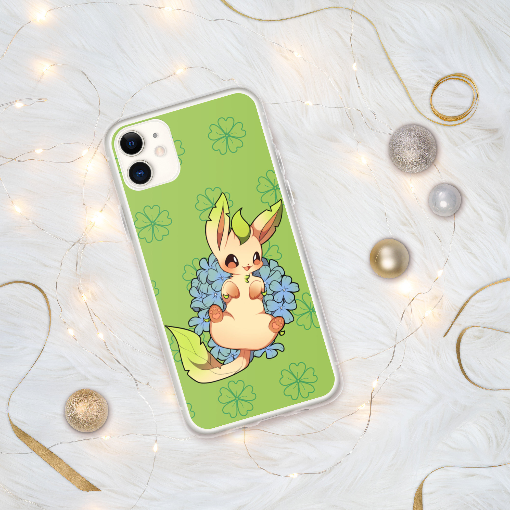 Leafeon IPhone PKM Case | Eevee | Anime Flower
