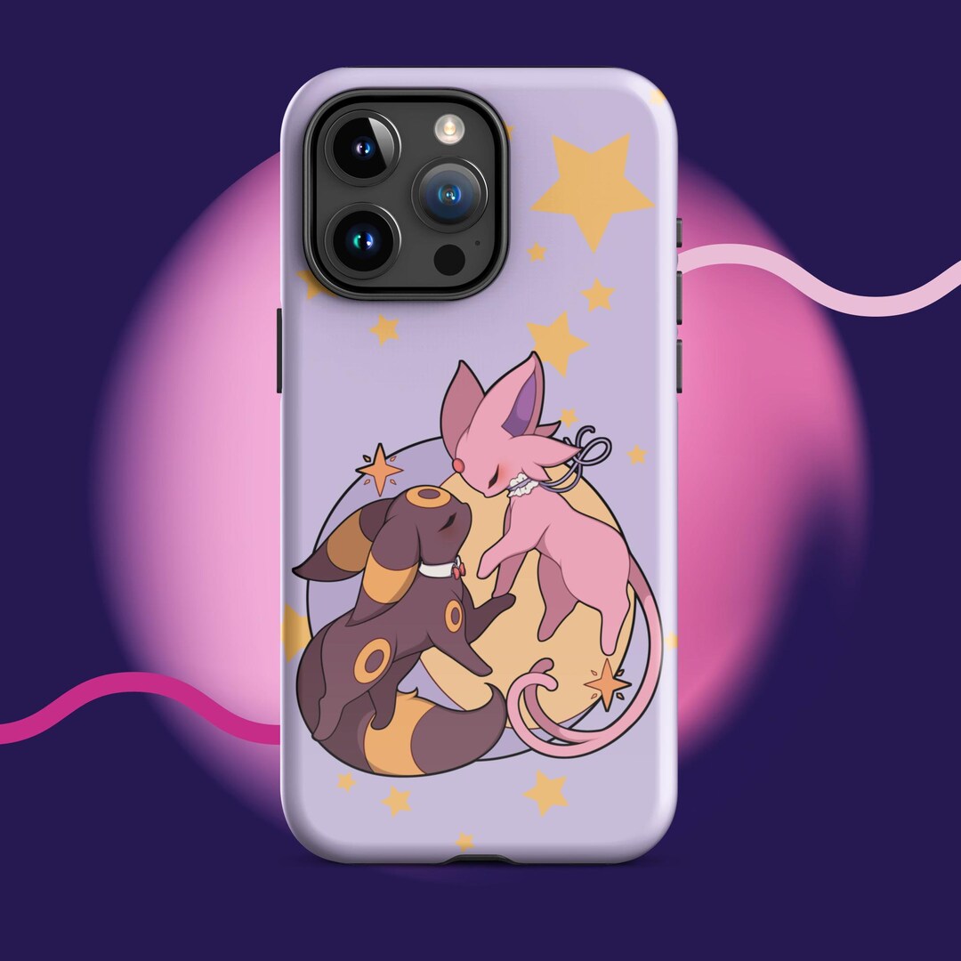 Umbreon & Espeon Tough Case Pokemon Cute Anime Stars Eevee Evolutions ...