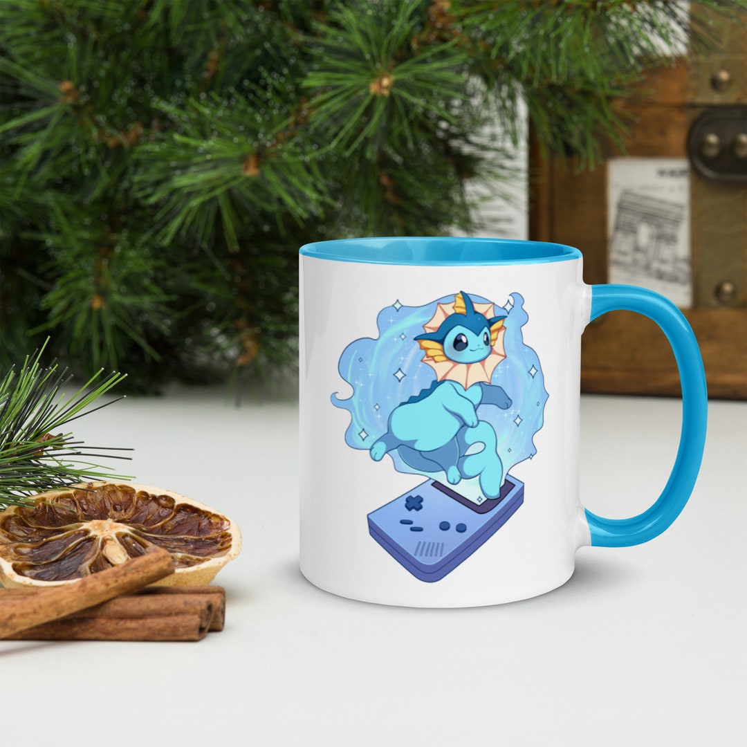 Vaporeon Mug With Color Inside Microwave and Dishwasher Safe - Etsy