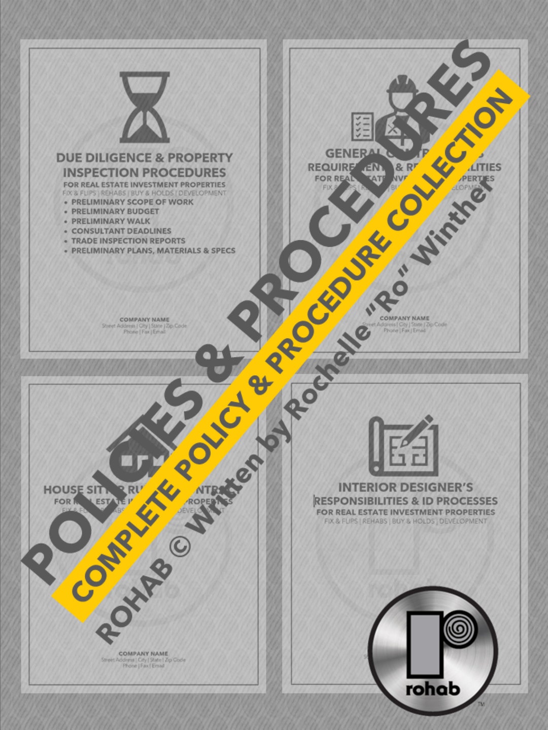 Complete Construction Policies, Procedures and 36 Forms with Drop-Down ...