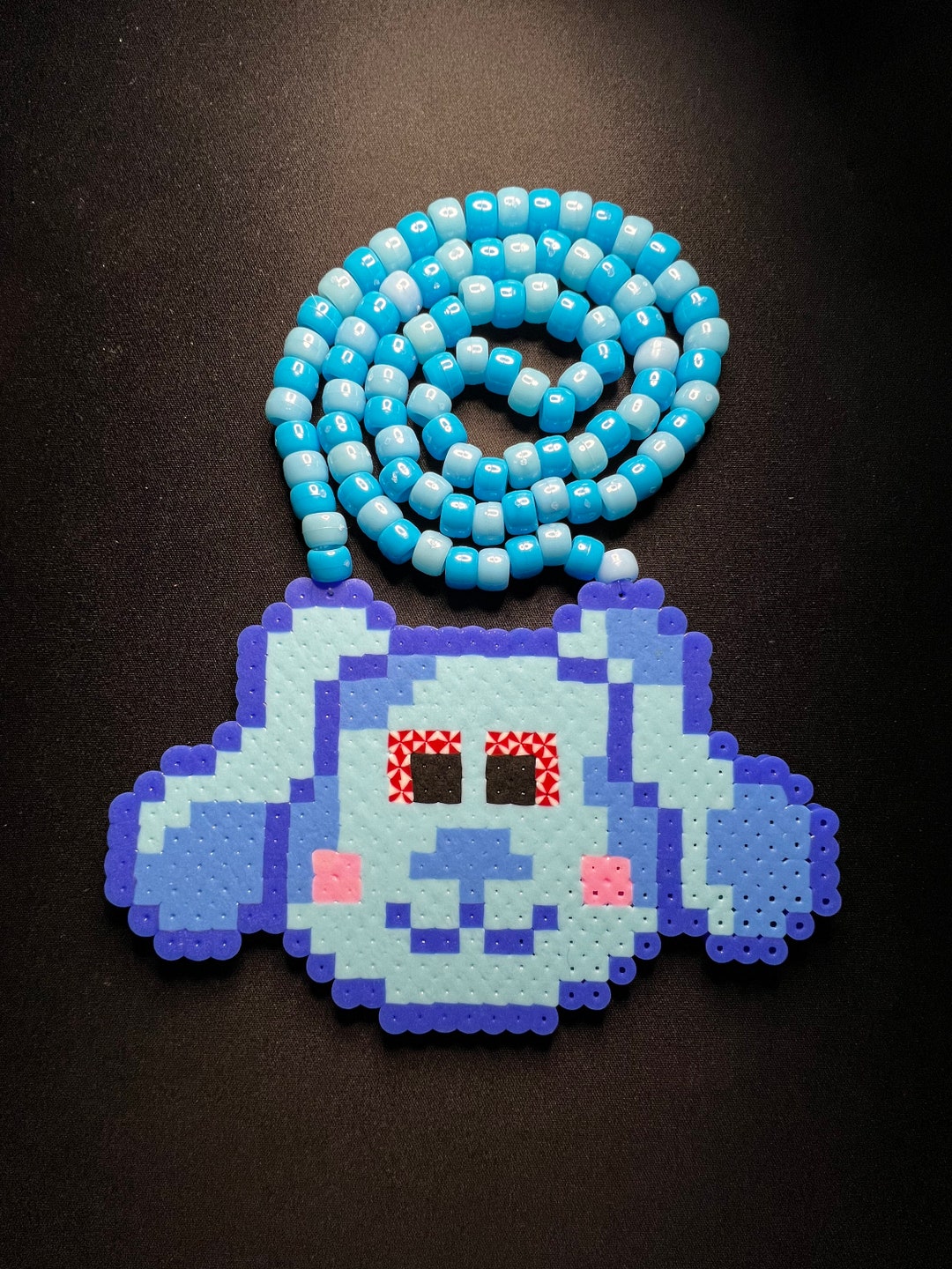 Blues Clues Perler Bead Kandi Necklace Caityskandi - Etsy