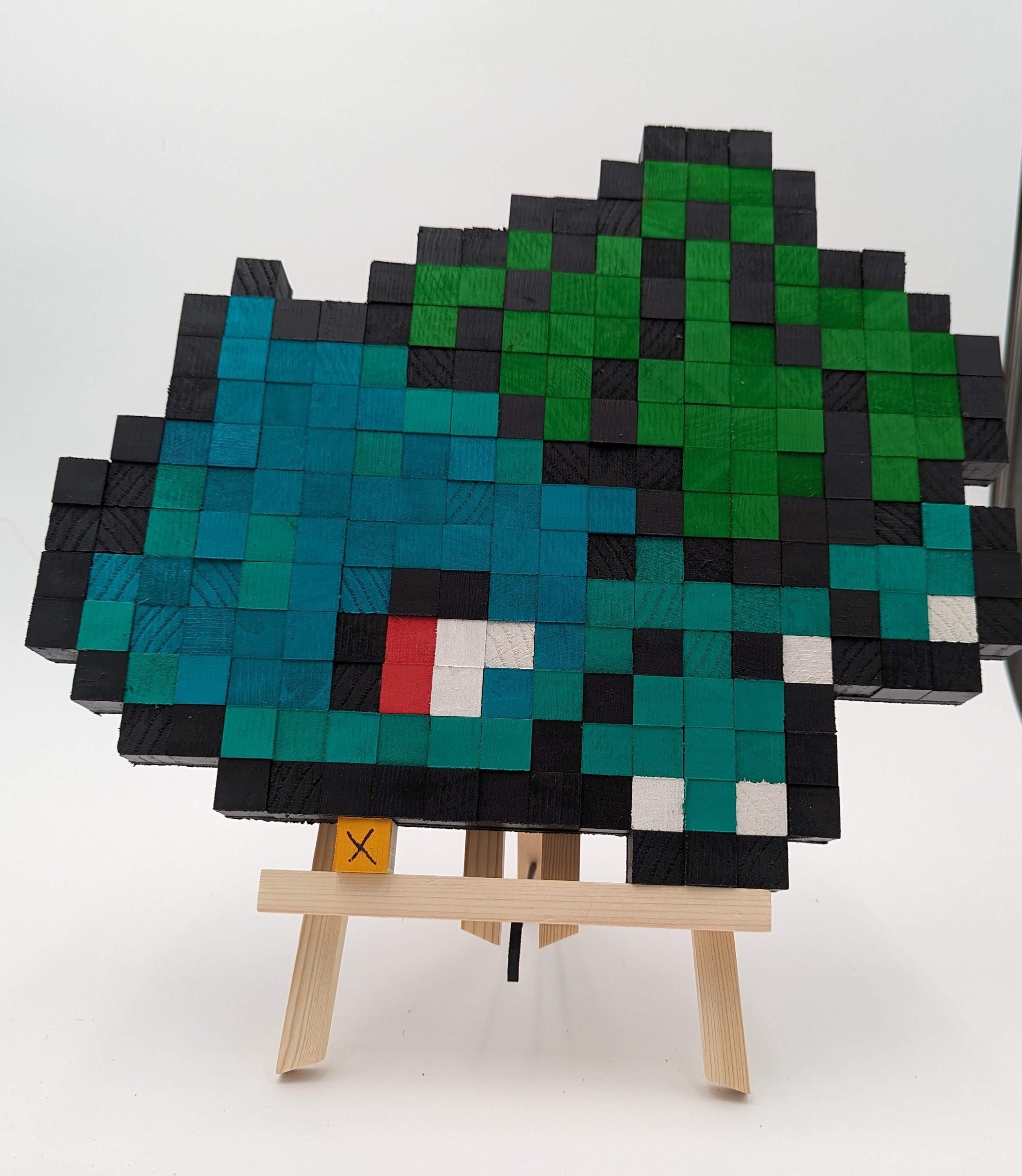 Bulbasaur 8-bit Wooden Pixel Art - Etsy