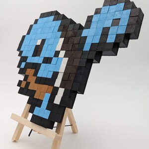 Squirtle 8-bit Wooden Pixel Art - Etsy