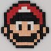 Mario 8-bit Wooden Pixel Art - Etsy