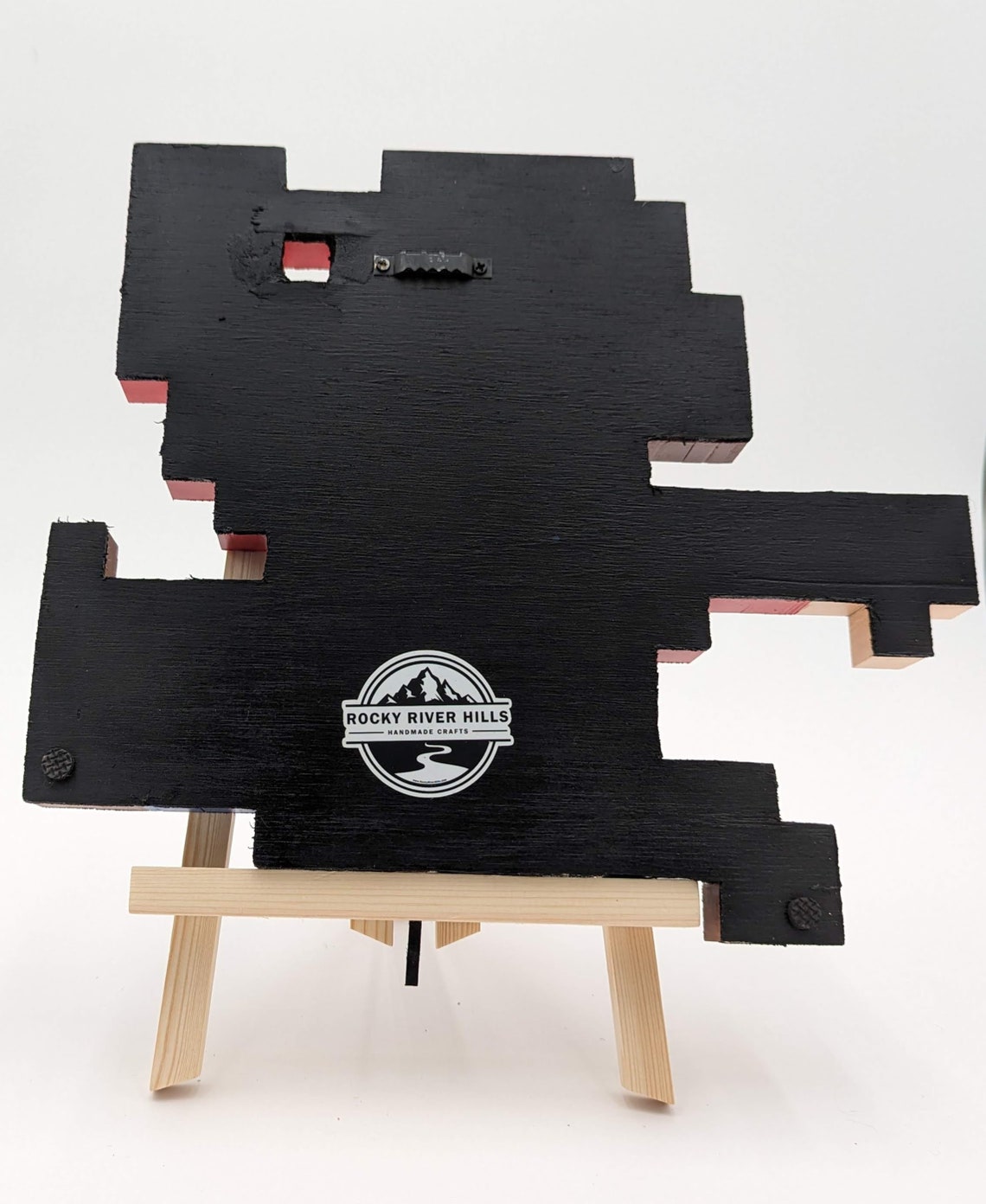 Retro Jumping Mario 8-bit Wooden Pixel Art - Etsy