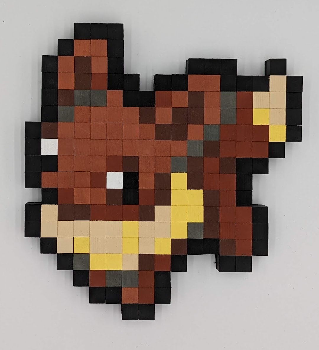 Eevee 8-bit Wooden Pixel Art - Etsy