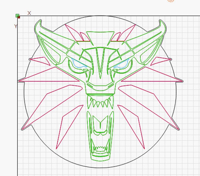 Witcher Multilayer Laser Cut File SVG DXF AI LBRN2 - Etsy