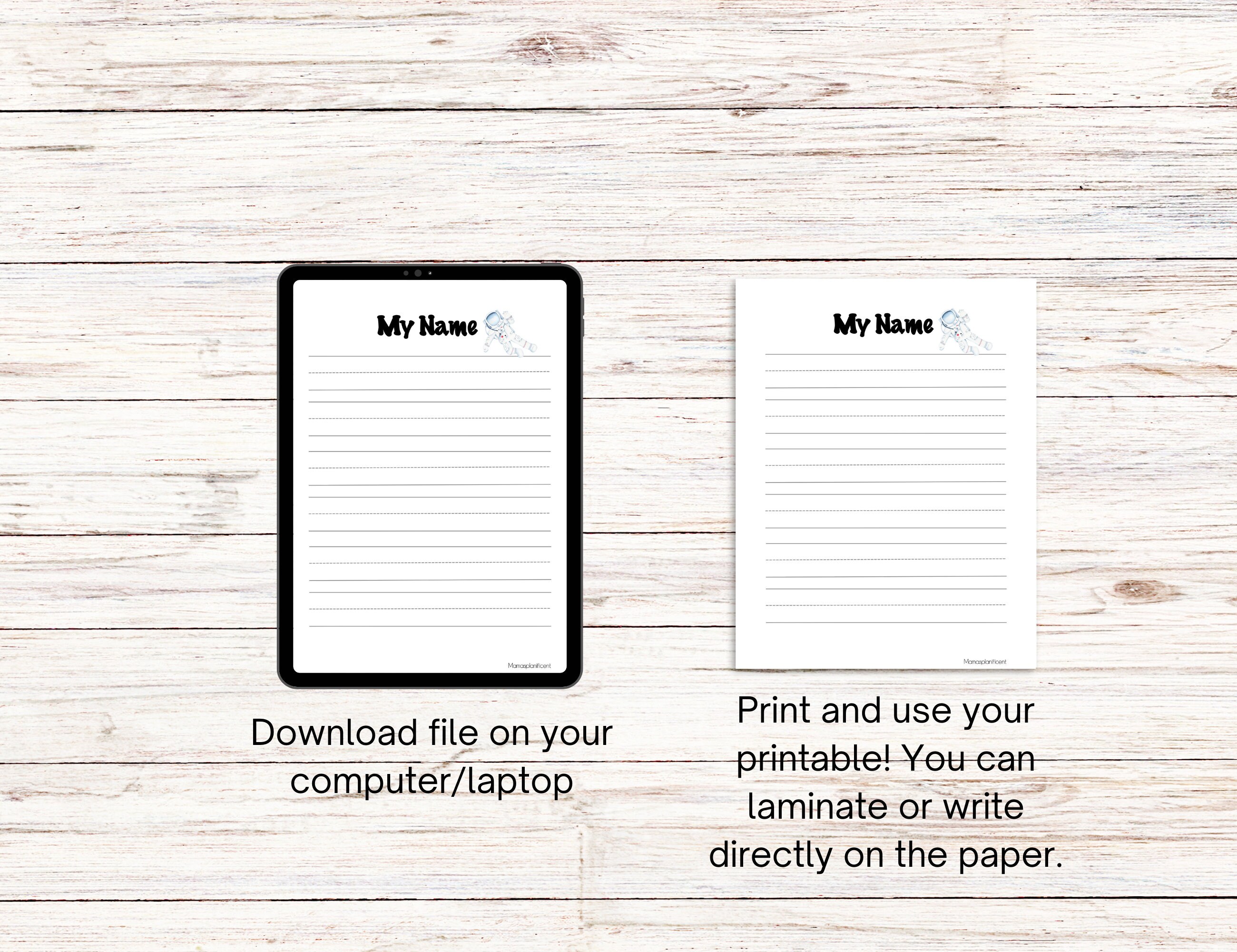 Morning Menu Homeschool Printable Space Planets Educational Worksheets ...