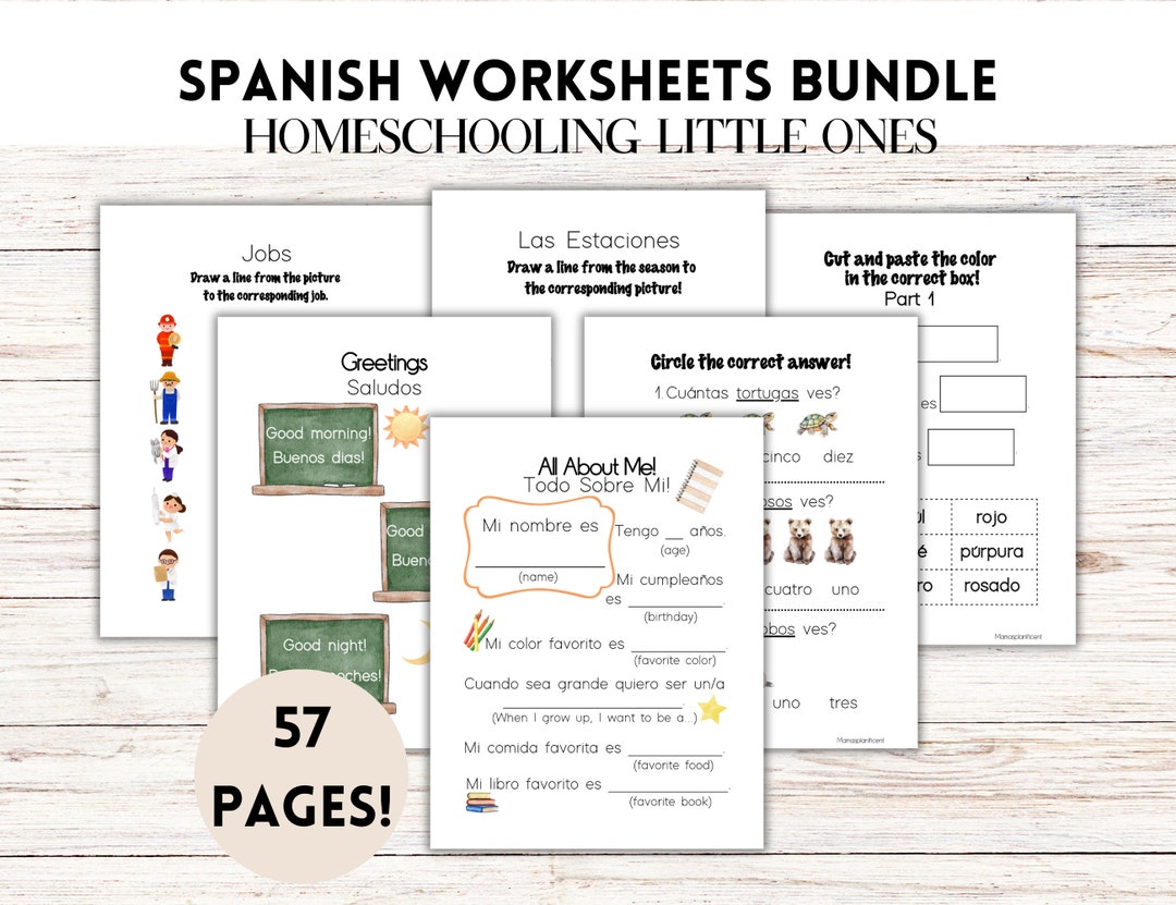 Spanish Morning Menu Homeschool Printables Preschool and Kindergarten ...