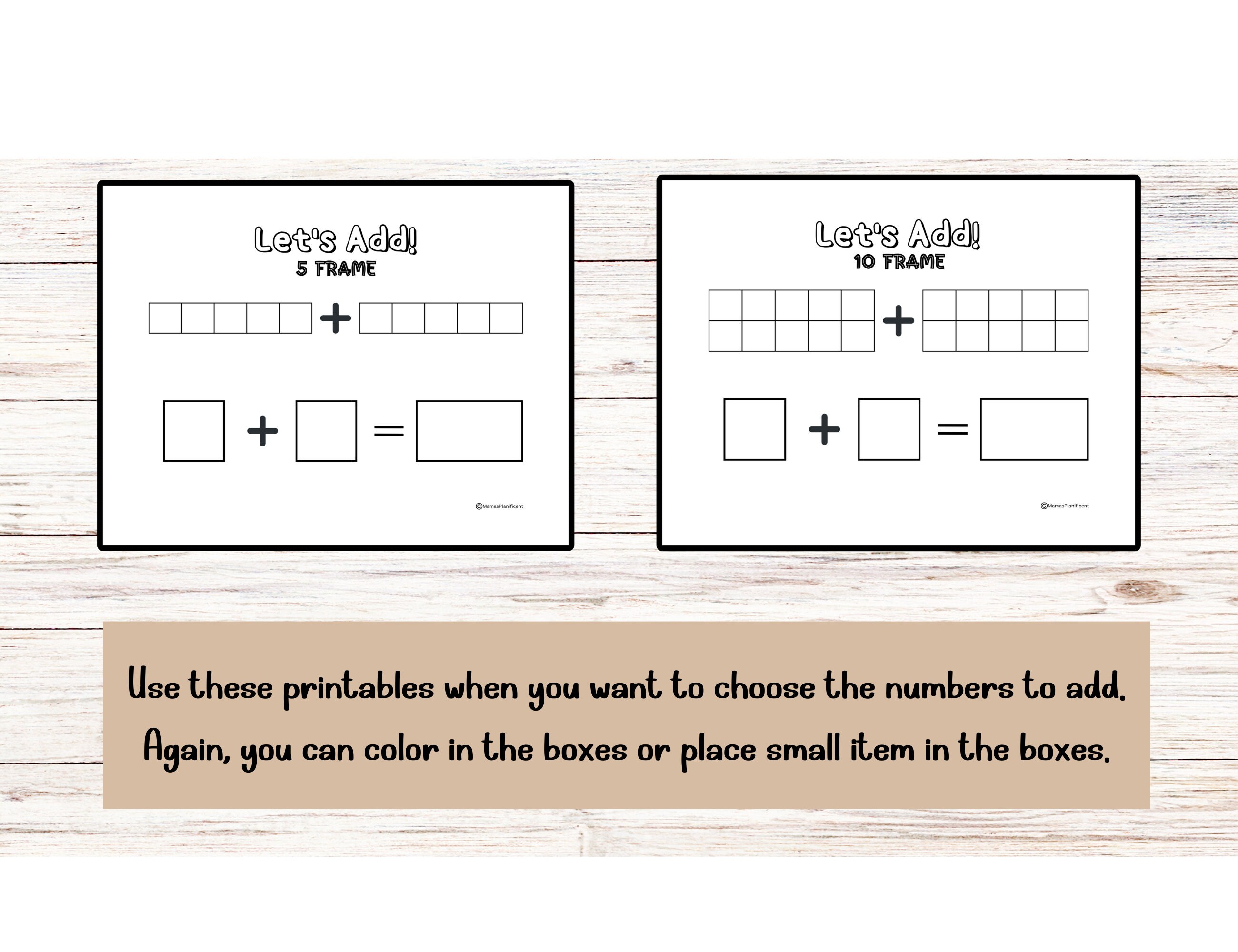 Math Play Dough Mats Addition Worksheets Preschool - Etsy