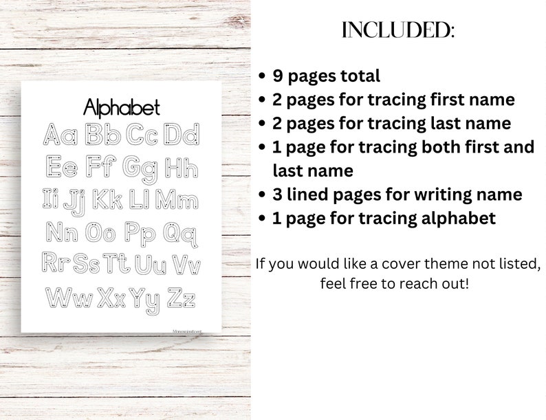 Custom Name Tracing Worksheet: Dinosaur Theme (printable PDF) - Etsy