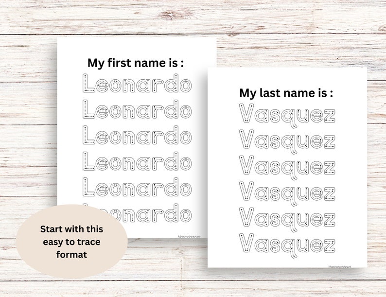 Custom Name & Alphabet Tracing Worksheets Printable Name Tracing ...