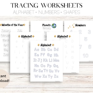 Morning Menu Homeschool Printable Space Planets Educational Worksheets ...