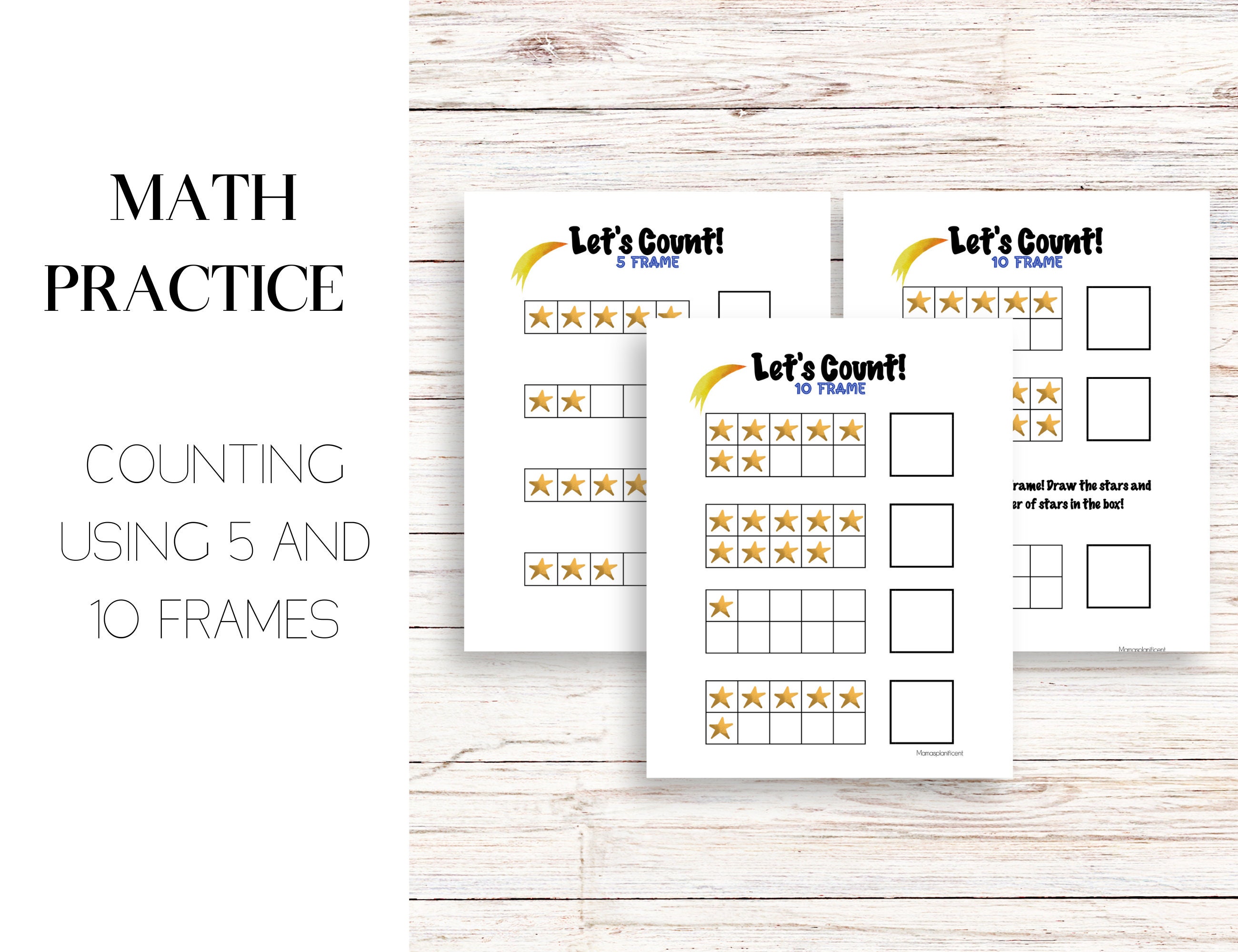 Morning Menu Homeschool Printable Space Planets Educational Worksheets ...