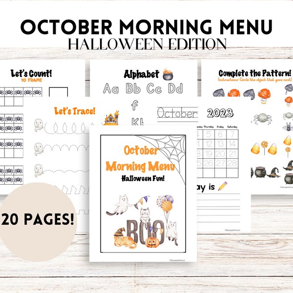 Halloween Menu - Etsy