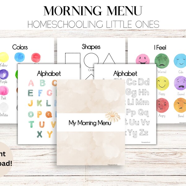 Preschool Morning Packet - Etsy