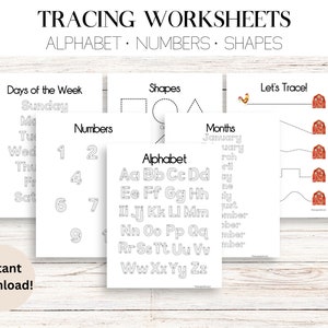 Morning Menu Homeschool Printable Educational Worksheets Preschool and ...