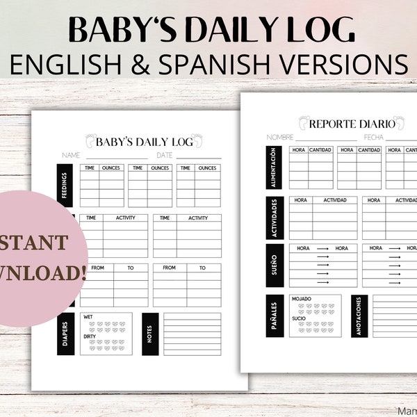 Baby Schedule - Etsy