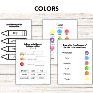 Spanish Morning Menu Homeschool Printables Preschool and Kindergarten ...
