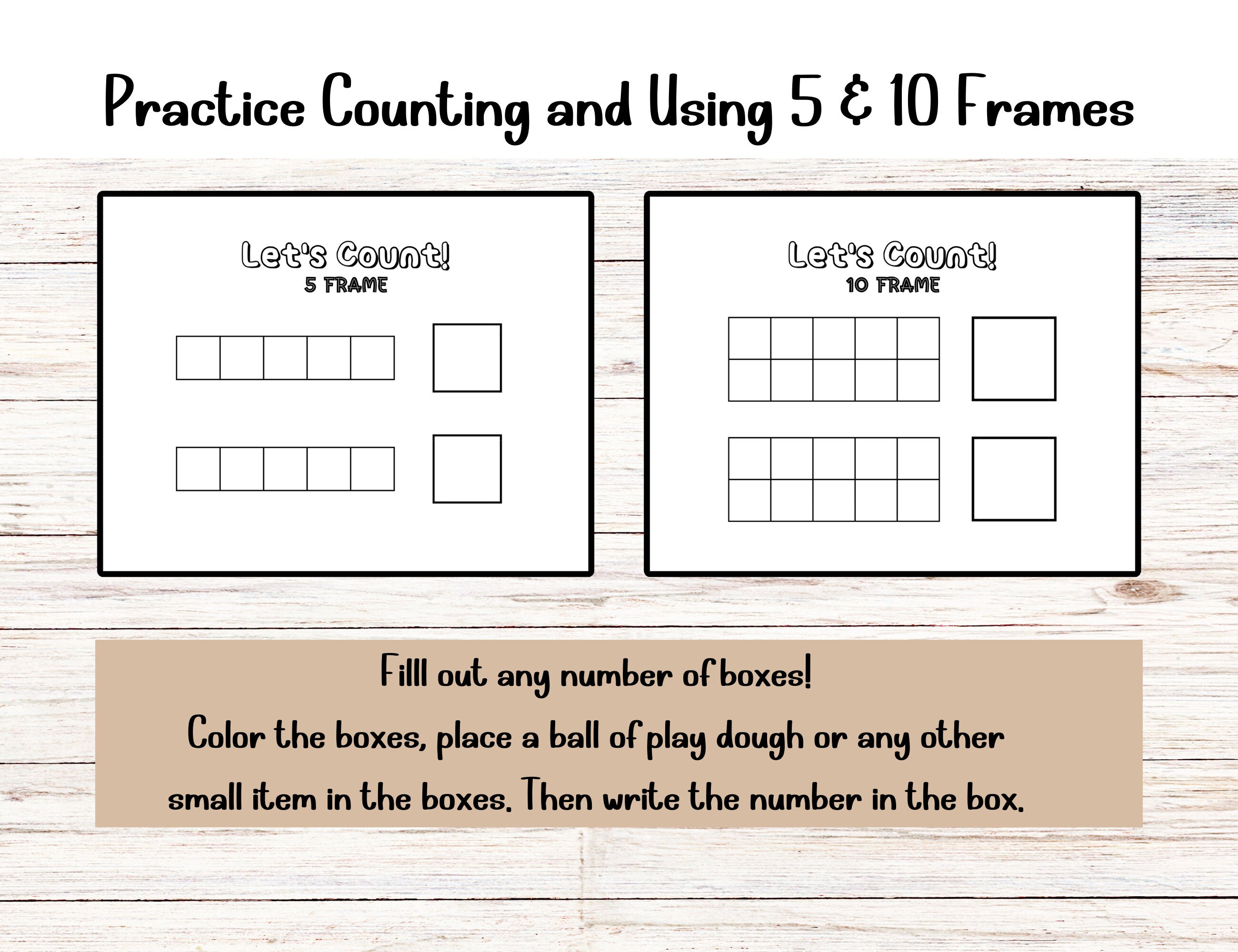 Math Play Dough Mats Addition Worksheets Preschool - Etsy