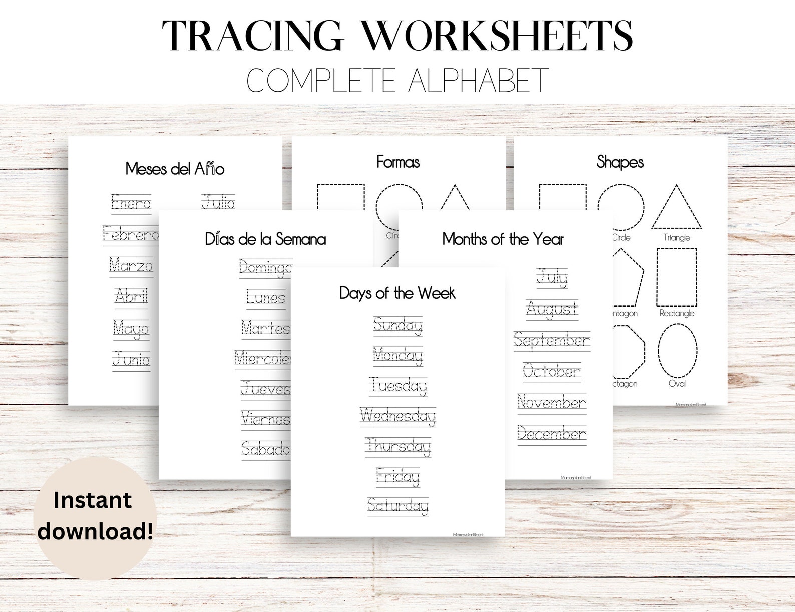 Bilingual Morning Menu Printable | English & Spanish Learning (PDF) - Etsy