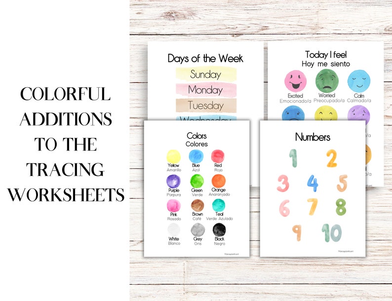 Bilingual Morning Menu Printable | English & Spanish Learning (PDF) - Etsy