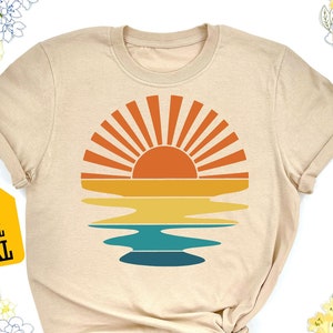Retro Sunset Shirt, Sunshine Shirt, Nature Lover Shirt, Vintage Summer ...