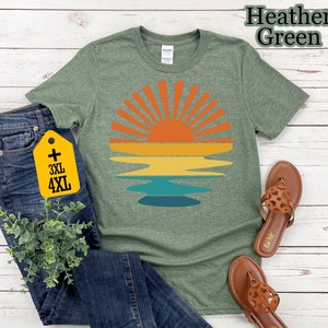 Retro Sunset Shirt, Sunshine Shirt, Nature Lover Shirt, Vintage Summer ...