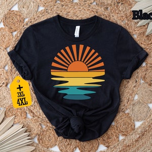 Retro Sunset Shirt, Sunshine Shirt, Nature Lover Shirt, Vintage Summer ...