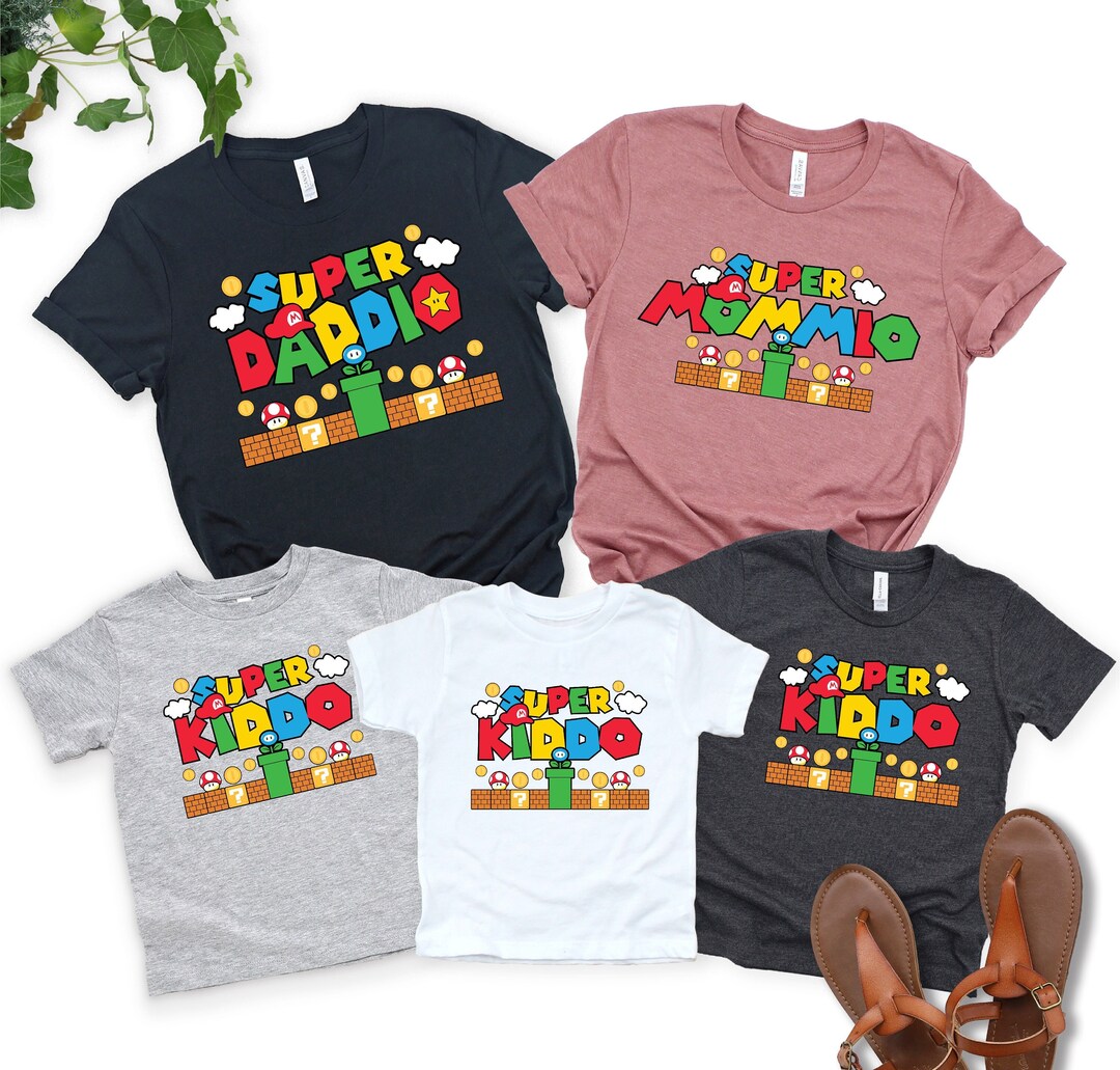 Family Matching Shirt ,mothers Day Shirt Gift, Super Mammio Game T ...