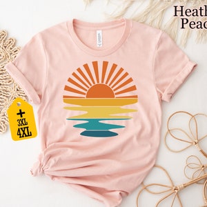 Retro Sunset Shirt, Sunshine Shirt, Nature Lover Shirt, Vintage Summer ...