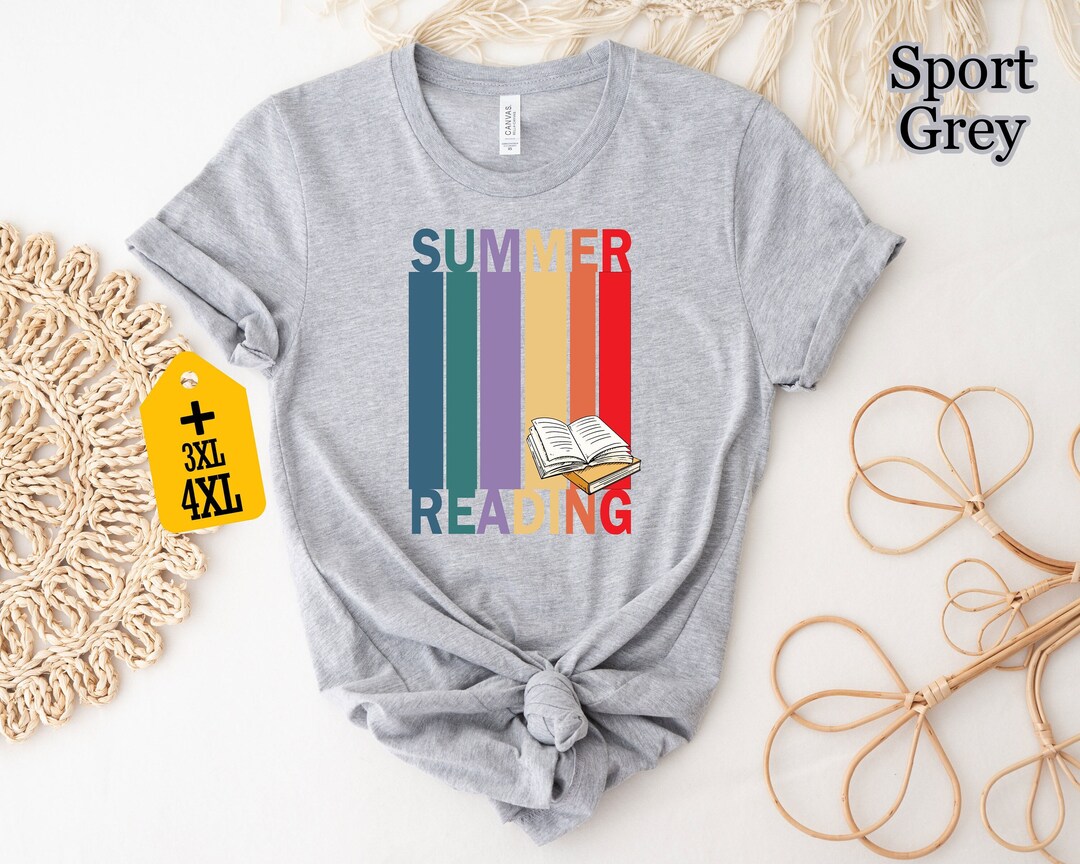 Summer Reading T-shirt: Book Lover Gift - Etsy
