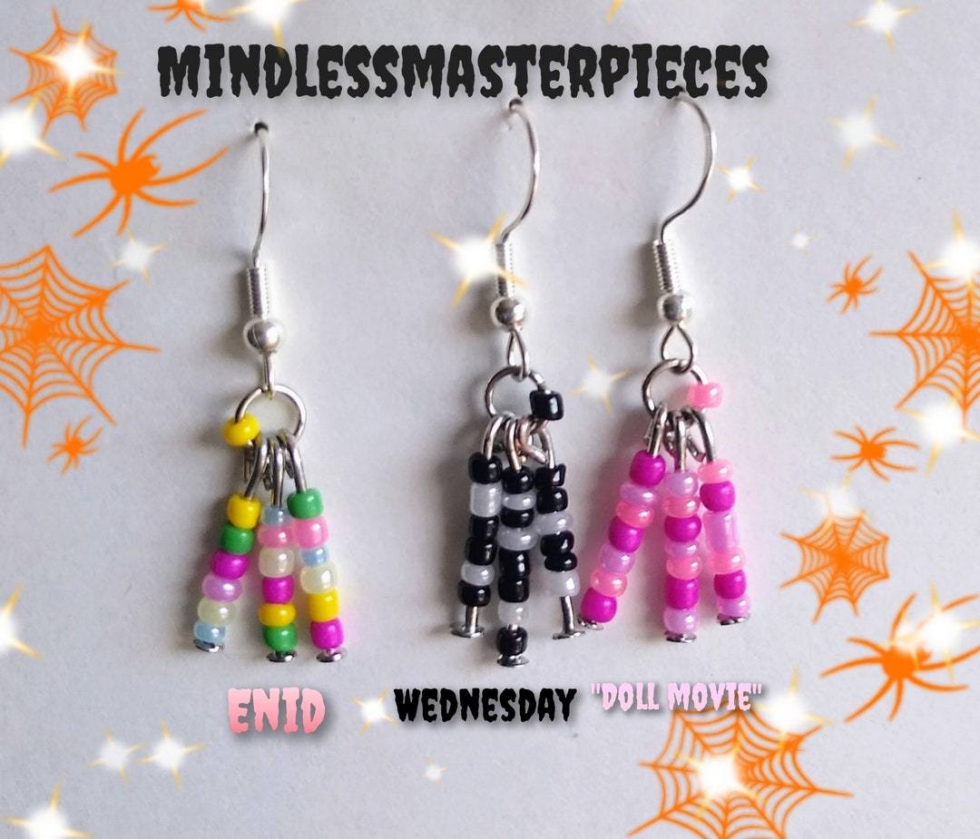 Beaded Character Costume Halloween Themed Earrings - Etsy