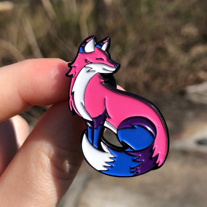 Lgbt Fox Pin - Etsy