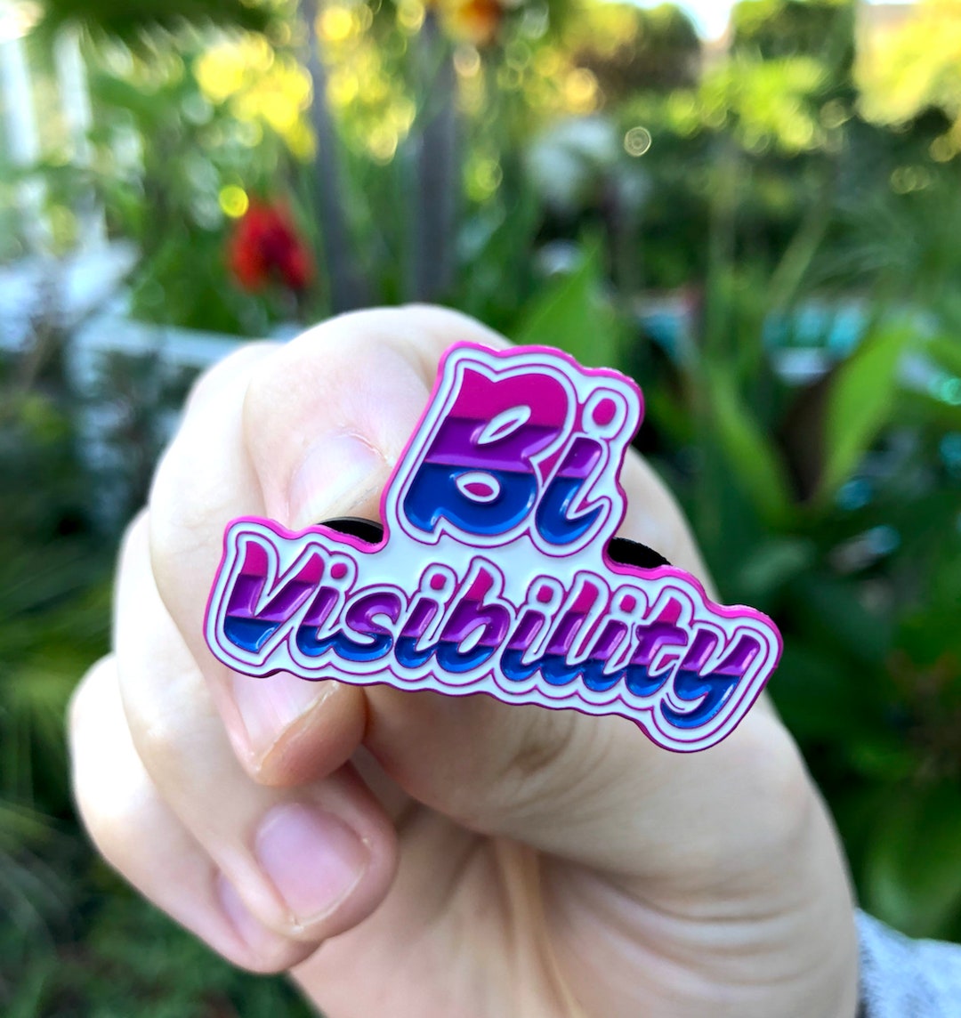 Bi Visibility Enamel Pin | Bisexual Badge | LBGTQ+ Pride | Queer Subtle ...