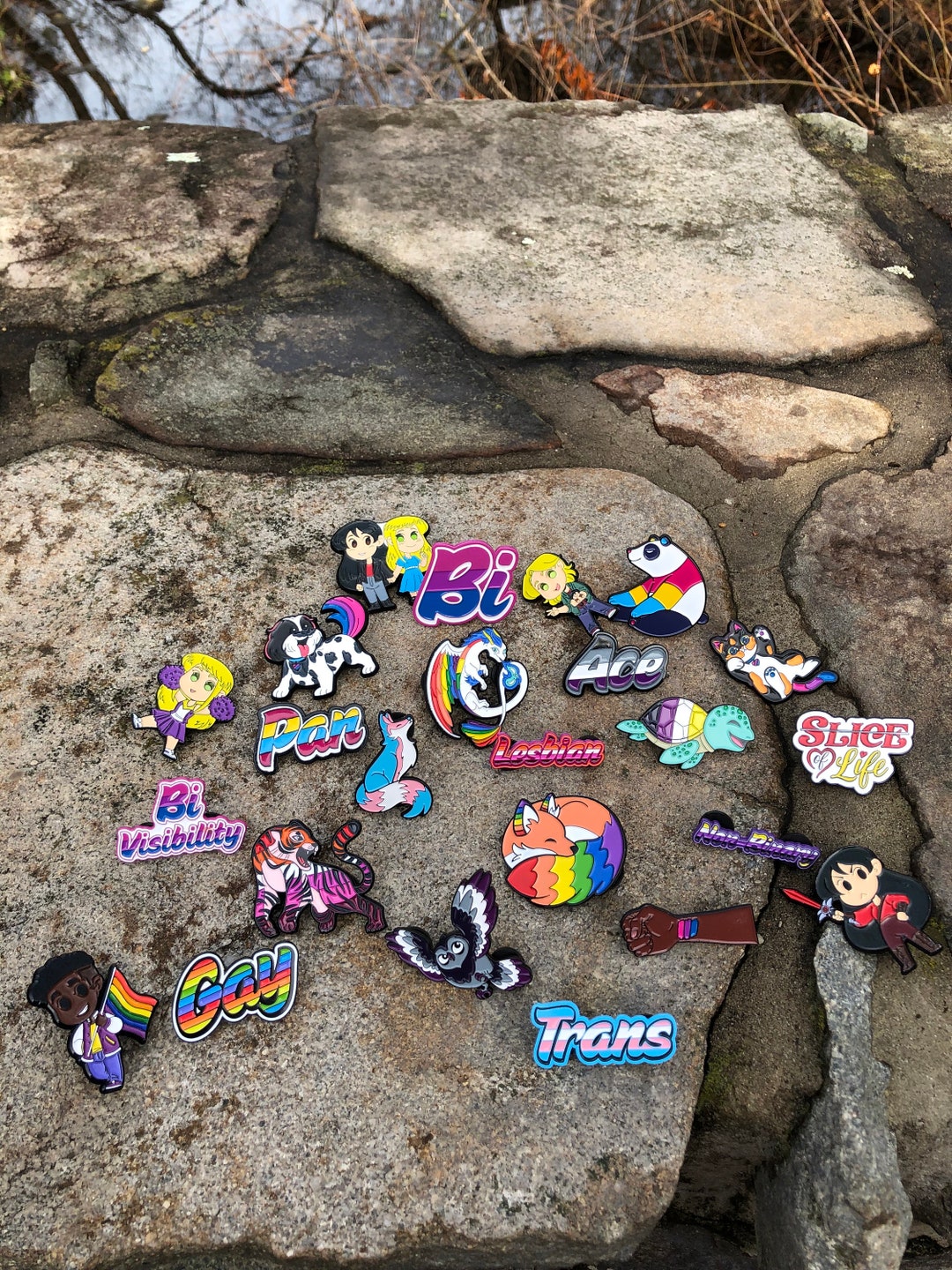 Choose 3 Enamel Pins Bundle | Soft Lapel | LGBT Pin | Transgender ...