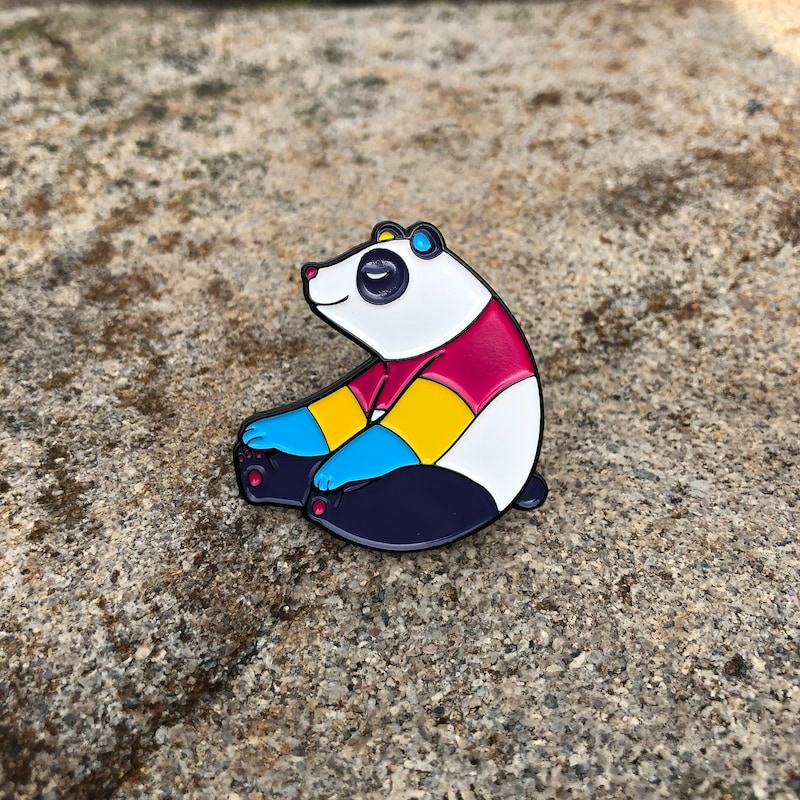 Panda Enamel Pin - Etsy