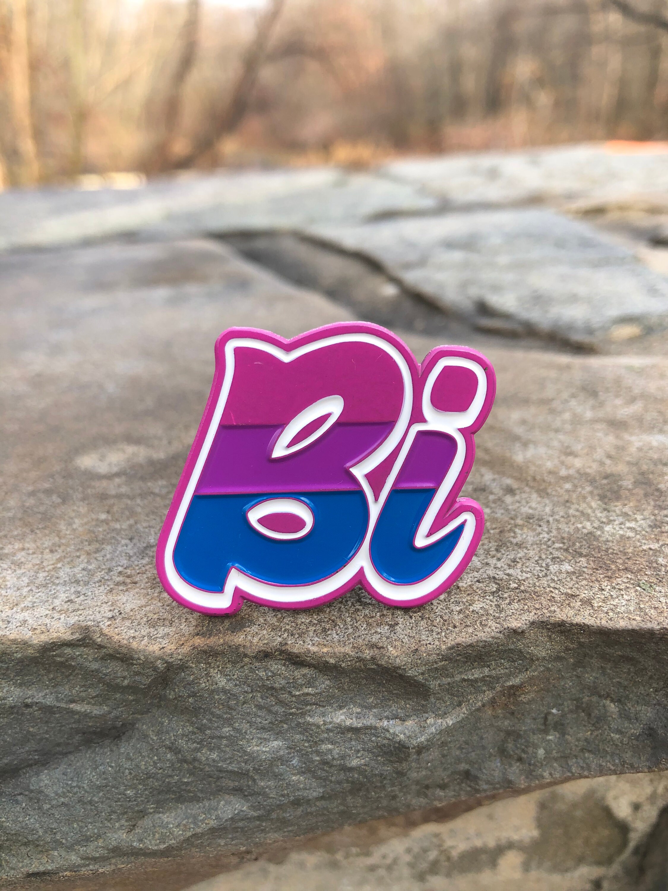Bi Enamel Pin Bisexual Pride Queer Gift Subtle Pride Pin LGBT Pride Bi ...