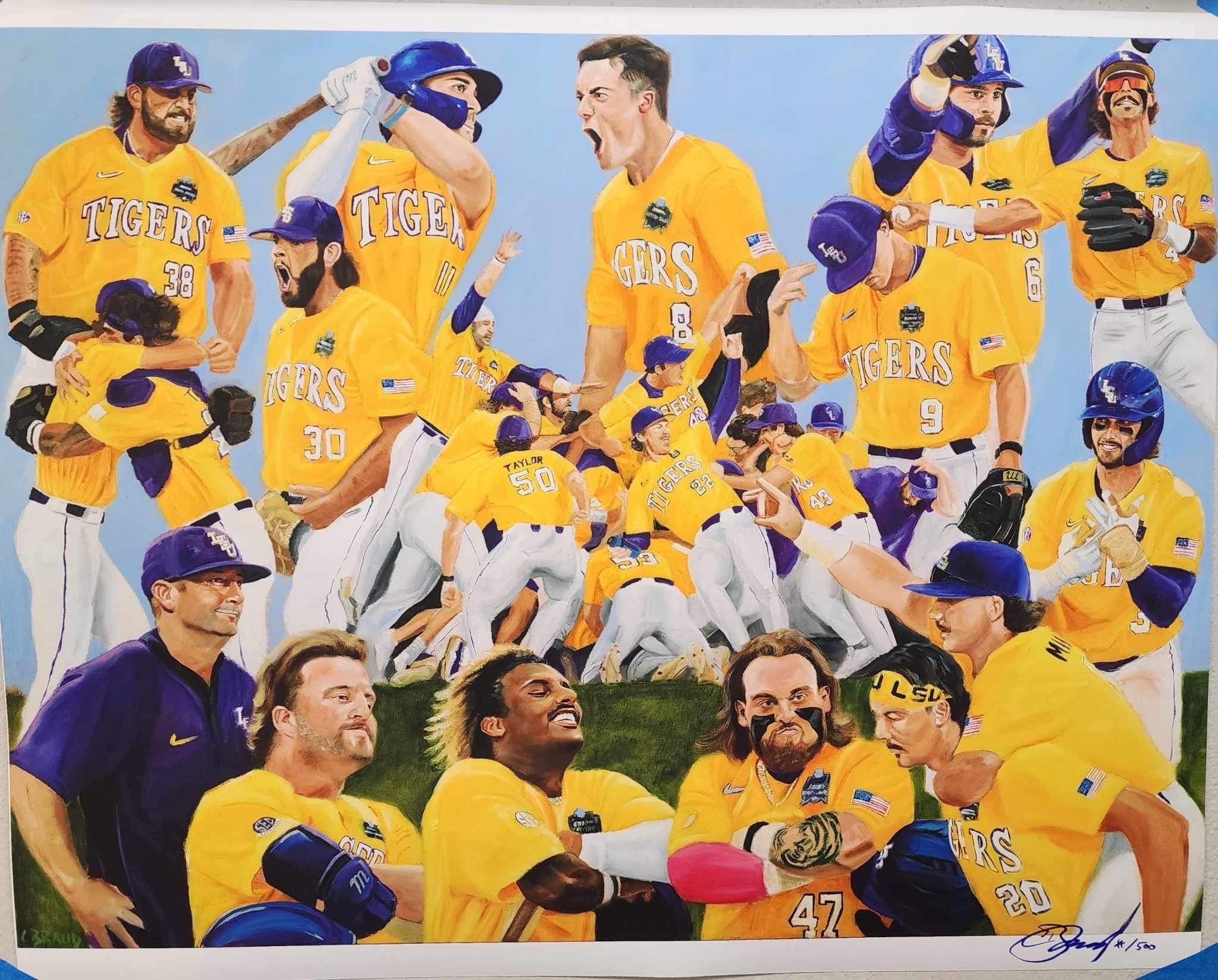 LSU Baseball College World Series CWS Championship Collage Limited ...