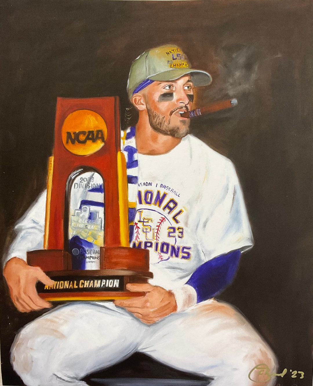Dylan Crews LSU Baseball College World Series CWS Championship Print by ...