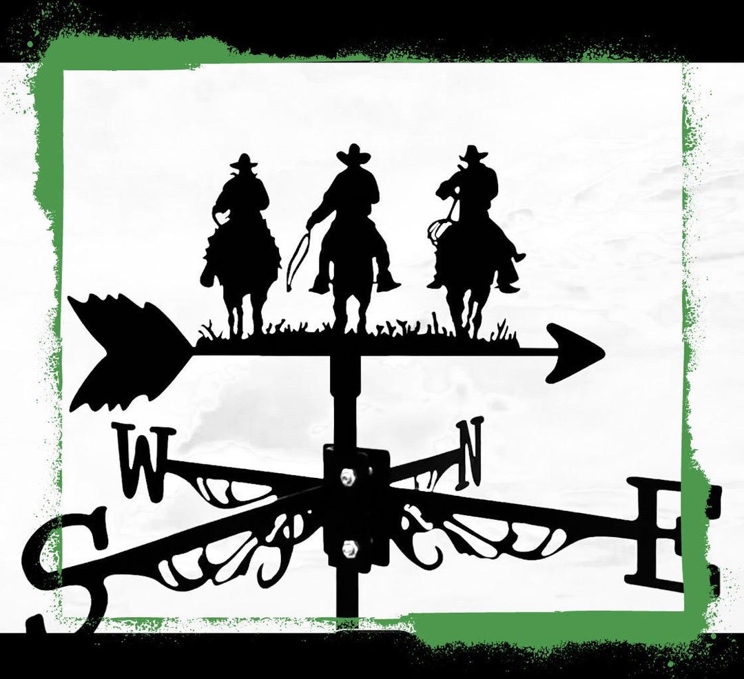 Western Ranch Cowboys - Weathervane - Etsy
