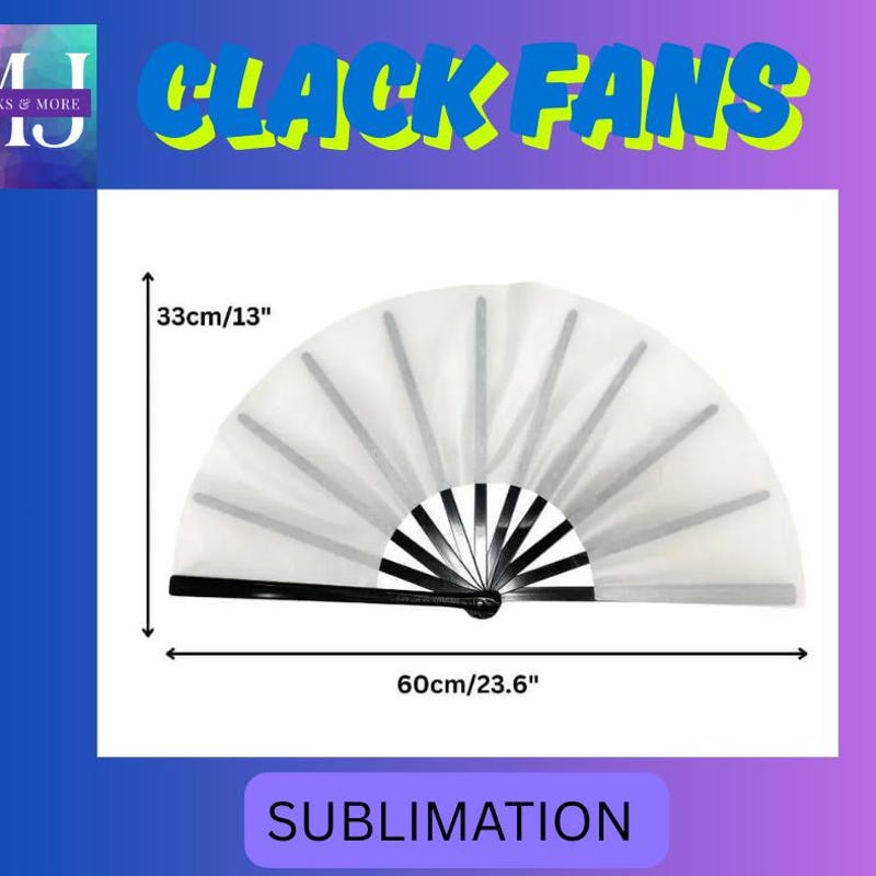 Large Sublimation Blank Fans - Etsy